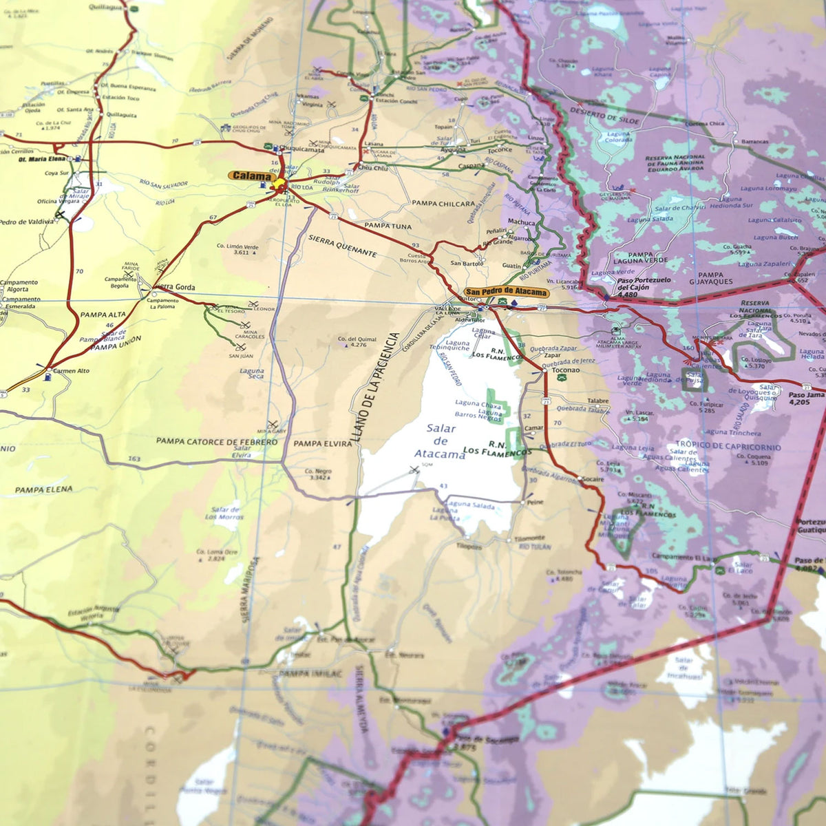 MAPA RUTERO DE CHILE COMPASS - Pilgrim Travel Store